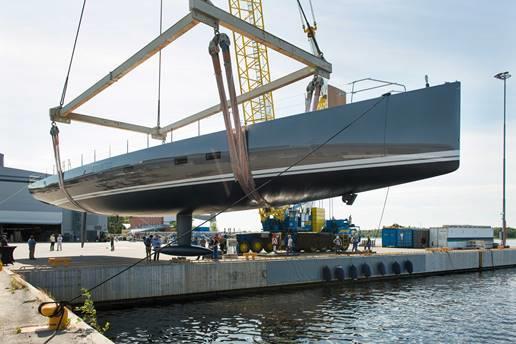 Baltic 115 Custom touches water | Article | International Boat Industry