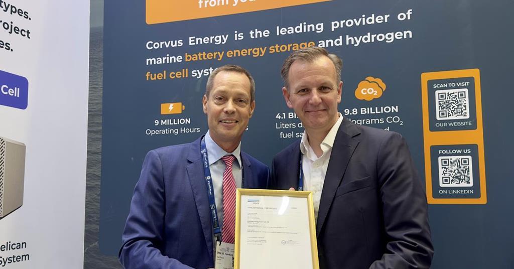 Corvus Energy ‘gas safe’ fuel cell receives type approval from DNV ...