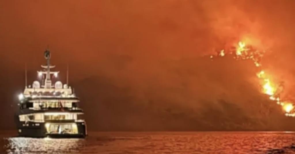 Greek authorities arrest yacht crew after they allegedly cause forest ...