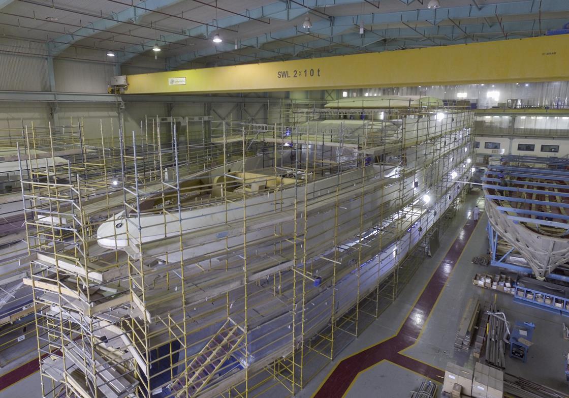 Construction of largest composite megayacht well underway | News ...
