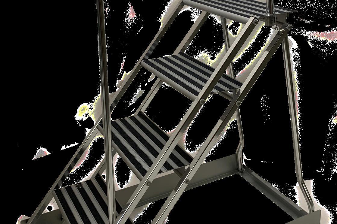 Tracy International introduces folding dock steps | Product Launch ...