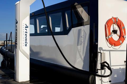 artemis foiling workboat